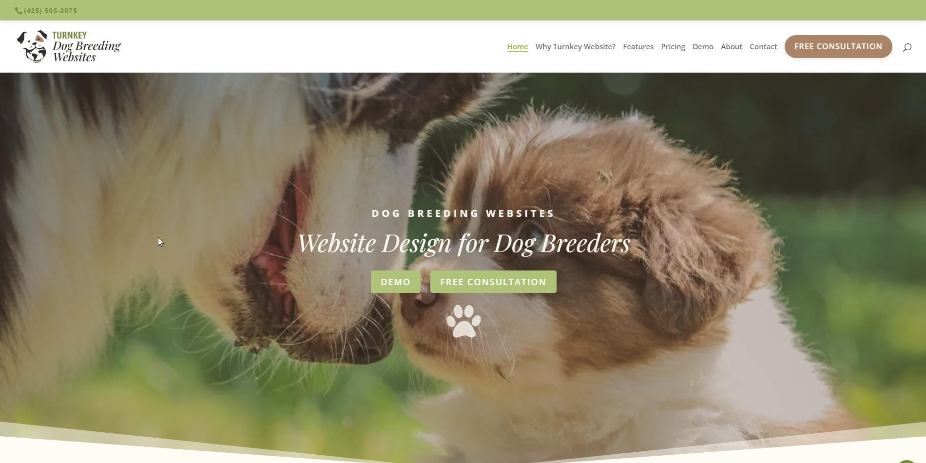 New Website Design for Turnkey Dog Breeding Websites
